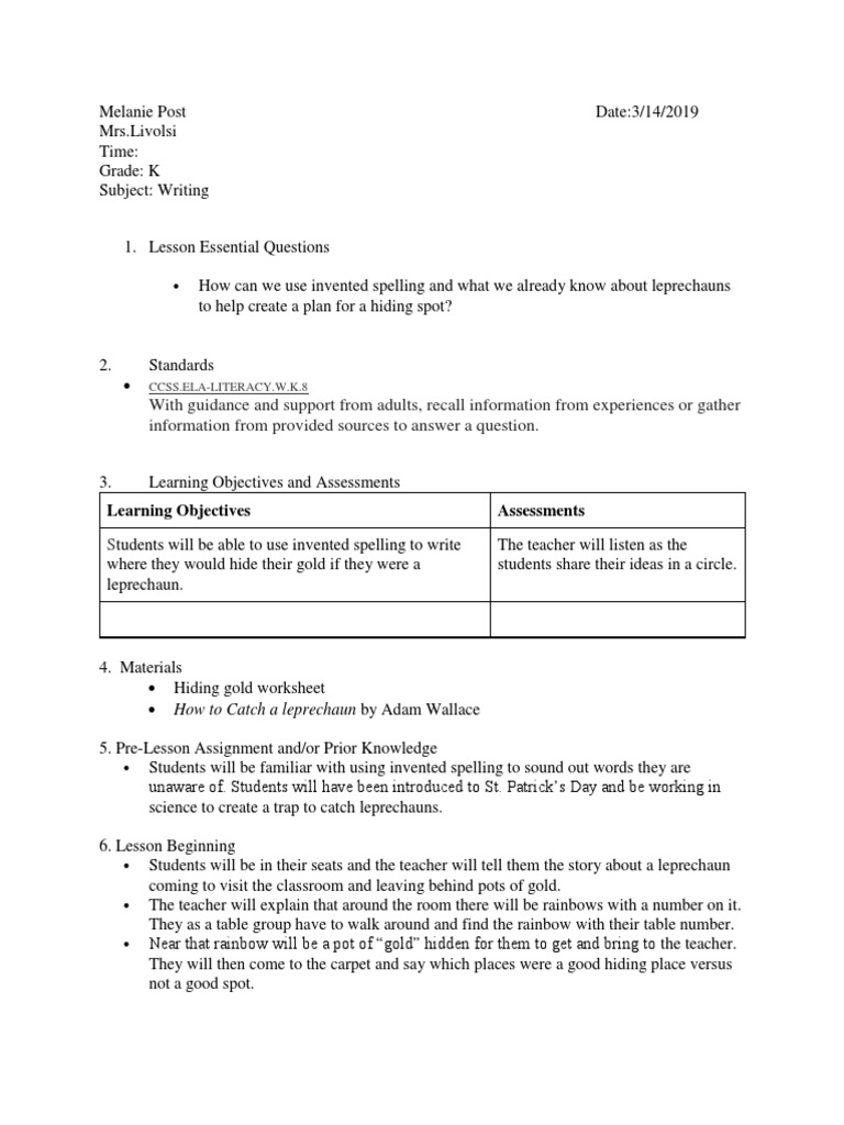 Formal Observation 4 | PDF | Brainstorming | Teachers