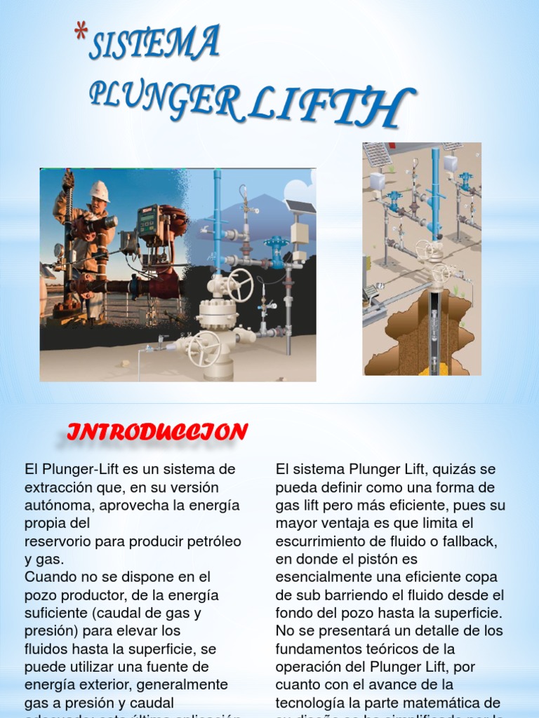 Sistema Plunger Lift: Eficiencia en Extracción | PDF | Pistón | Gases