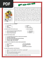 A Healthy Lifestyle 2 Reading Comprehension Exercises - 116024 | PDF