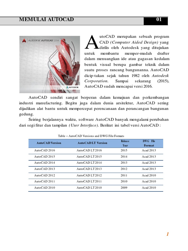 Modul Panduan Belajar AutoCAD PDF | PDF | Komputer
