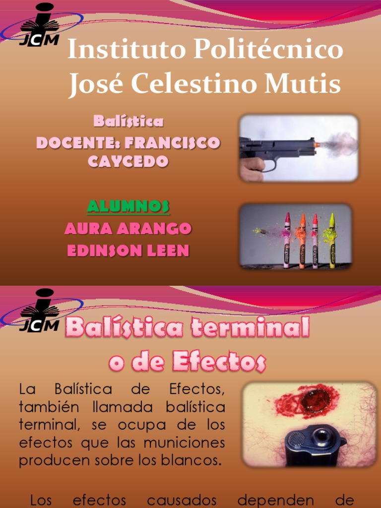 Balistica Terminal | PDF | Balística | Proyectiles
