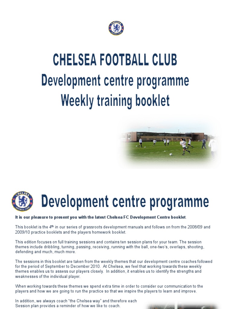 Chelsea FC Development Centre Guide | PDF | Forward (Association ...