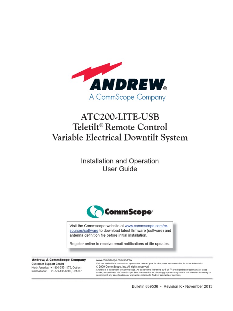 ATC200-LITE-USB Teletilt Remote Control Variable Electrical Downtilt ...