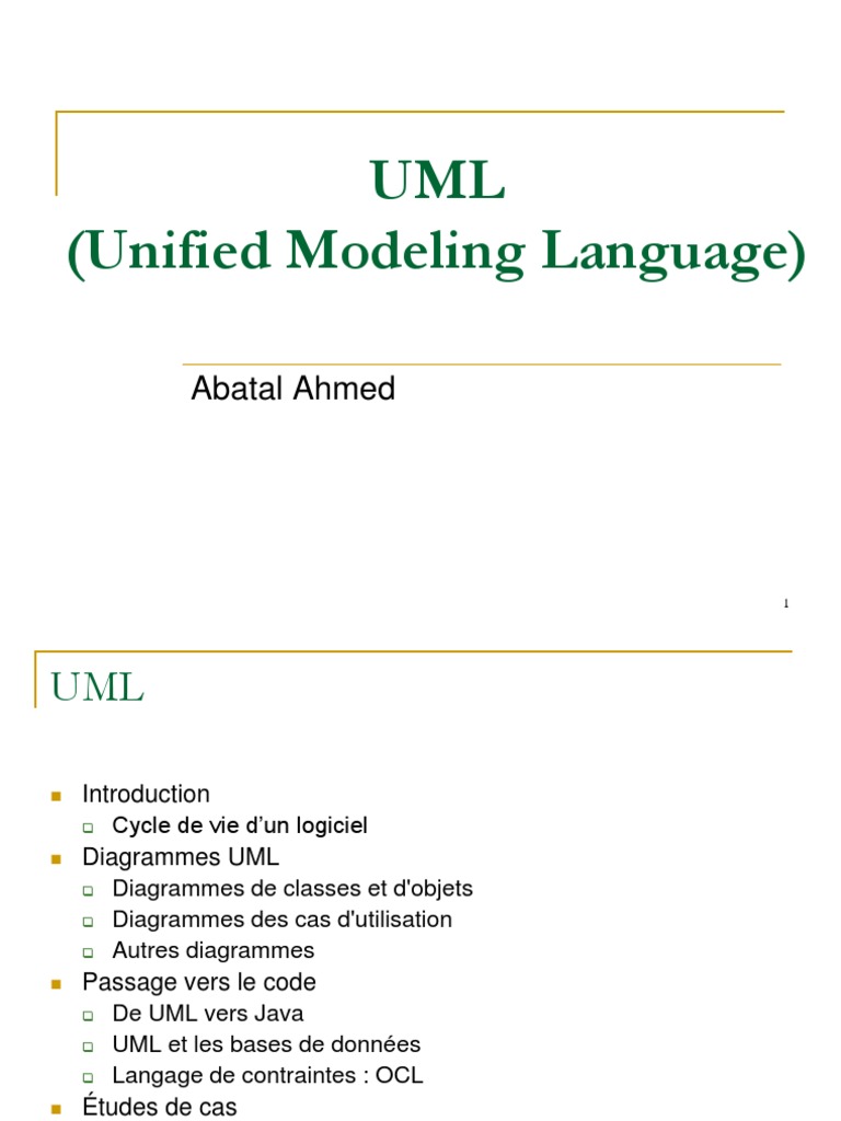 UML Cours | PDF | Classe (informatique) | Développement de logiciel
