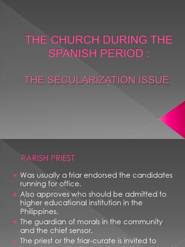 Role of Friar Curates in Spanish Church | PDF | Society Of Jesus | Pope