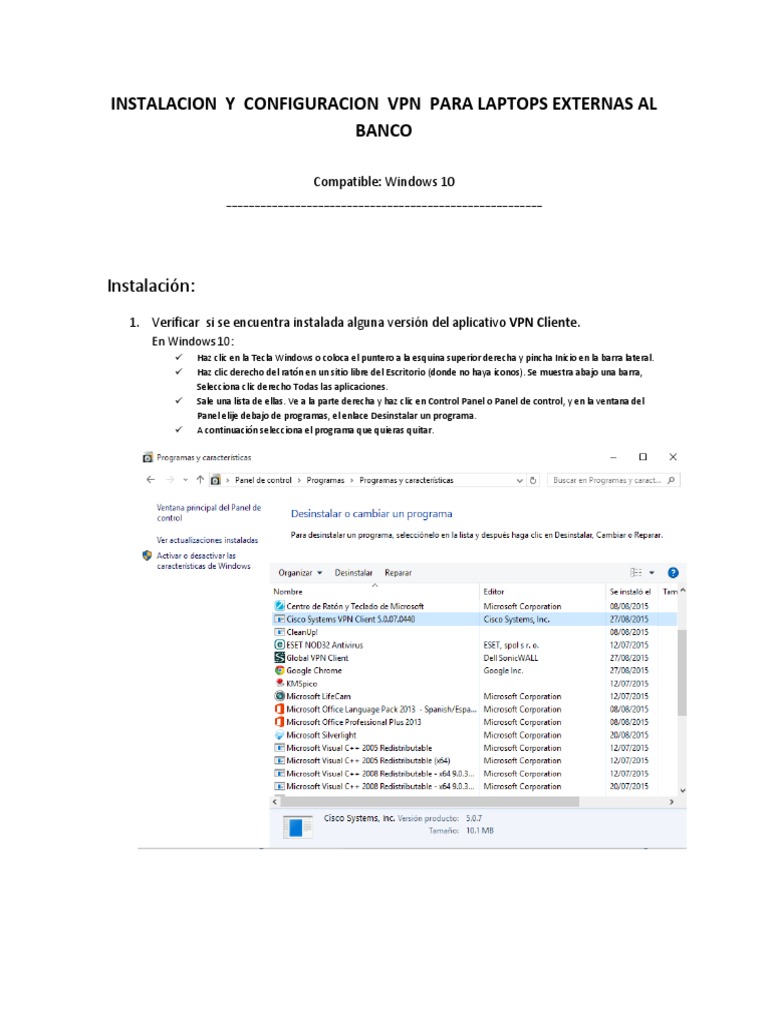 Manual VPN WIndows 10 | PDF | Windows 10 | Registro de Windows
