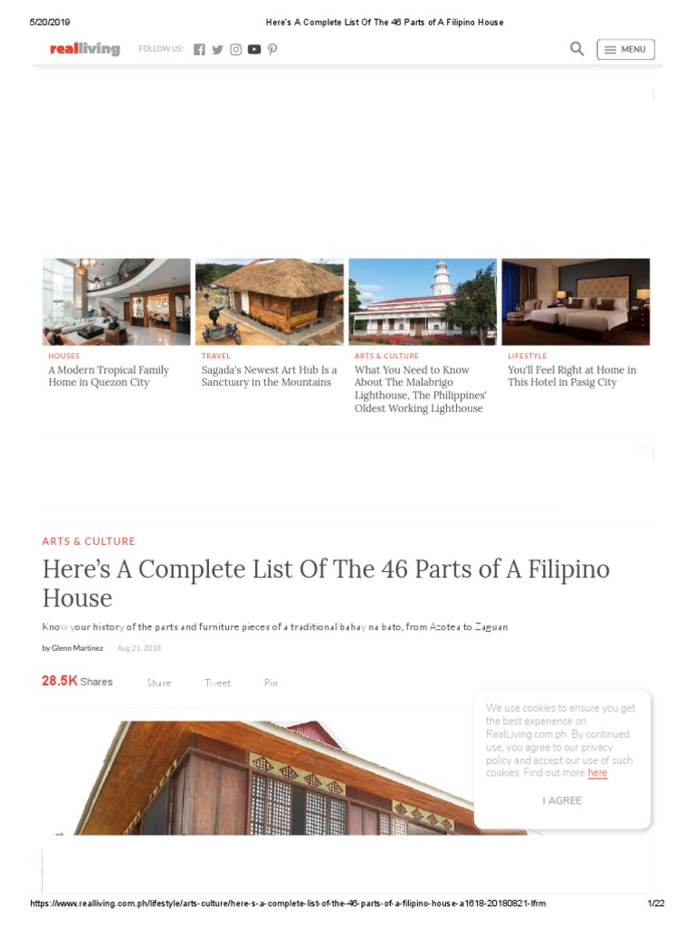 Here's A Complete List of The 46 Parts of A Filipino House | PDF | Http ...