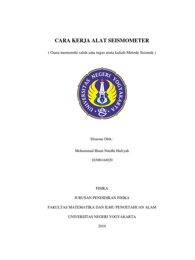 Cara Kerja Seismometer dan Seismograf | PDF | Metode & Bahan Ajar ...
