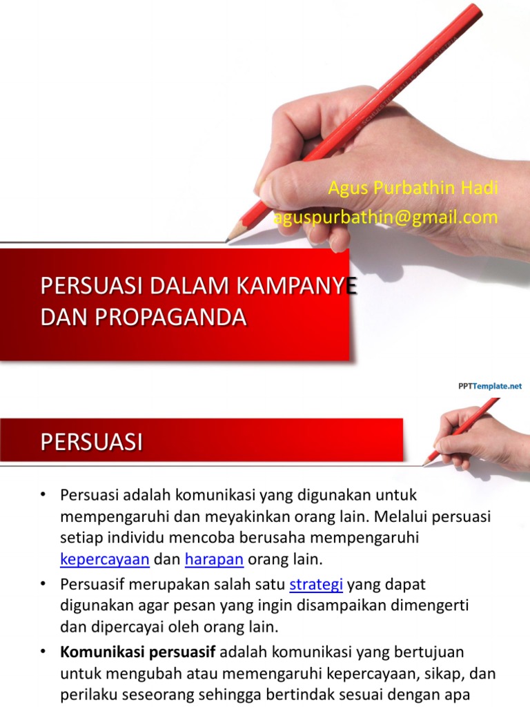 Persuasi dalam Kampanye dan Propaganda | PDF | Karier & Perkembangan