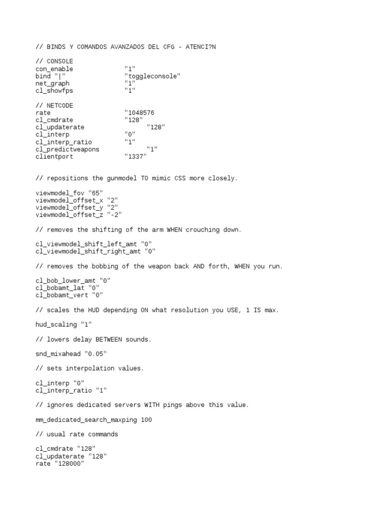 Csgo Autoexec | PDF | Computing