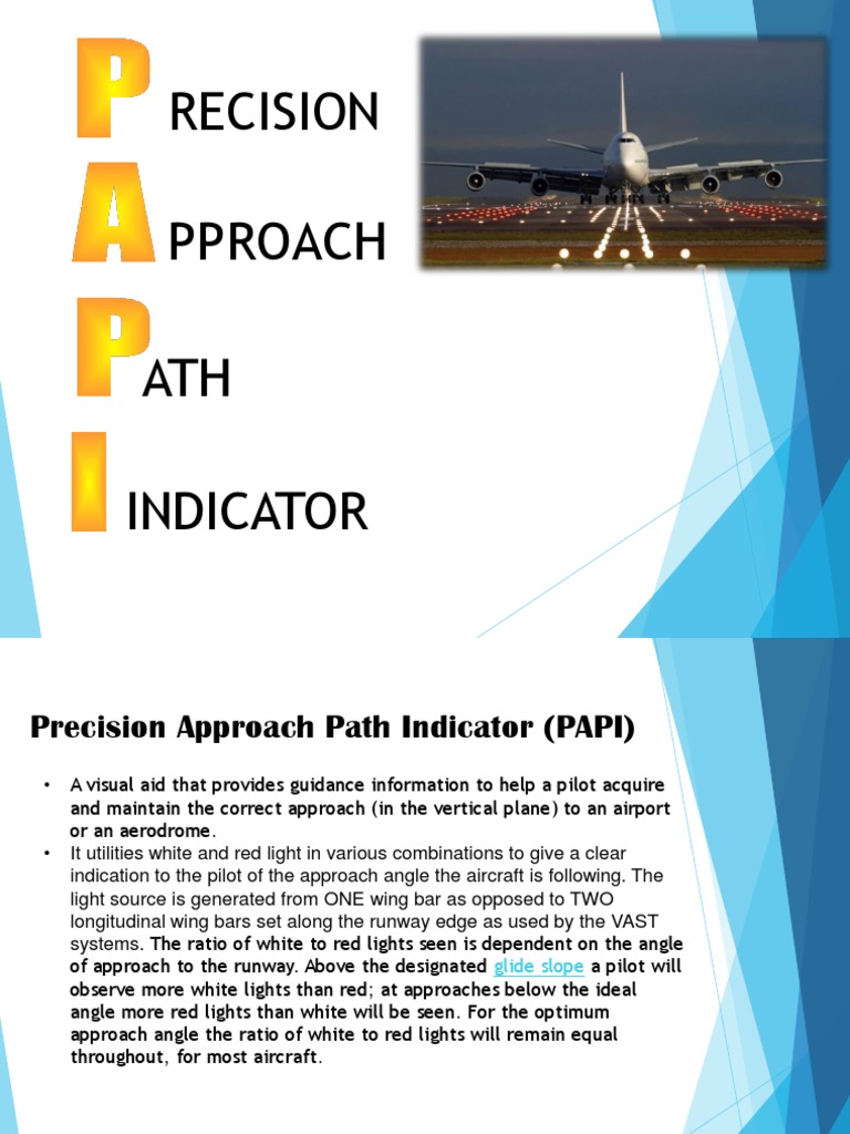 PAPI: Precision Approach Visual Aid | PDF | Aviation | Aerospace