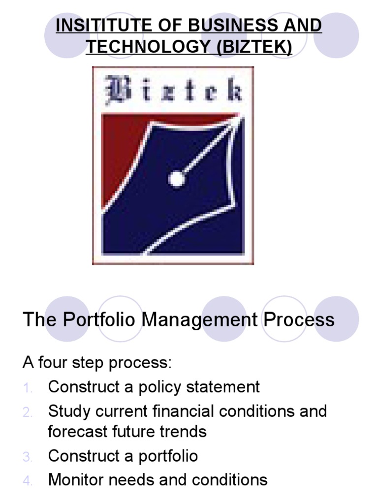 Insititute of Business and Technology (Biztek) | PDF | Beta (Finance) | Capital Asset Pricing Model