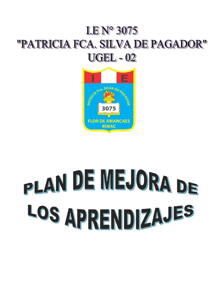 Plan de mejora de los aprendizajes en matemática y comunicación para el ...