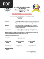 Minutes of Lupon Tagapamayapa | PDF