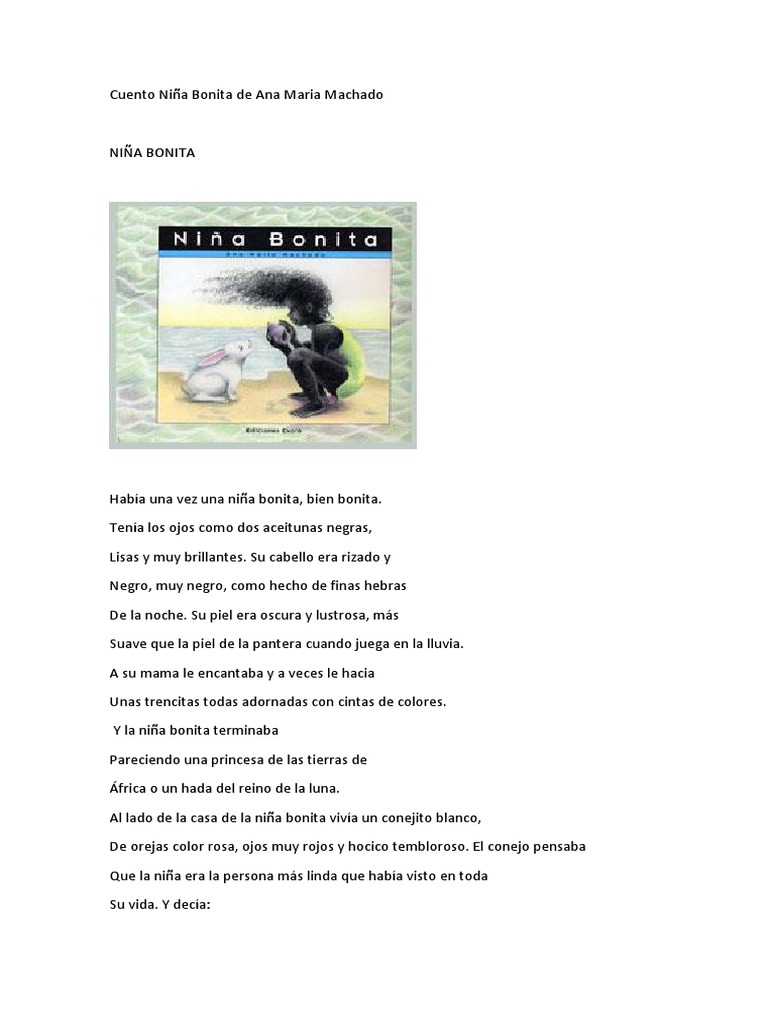 Cuento Niña Bonita de Ana Maria Machado | PDF