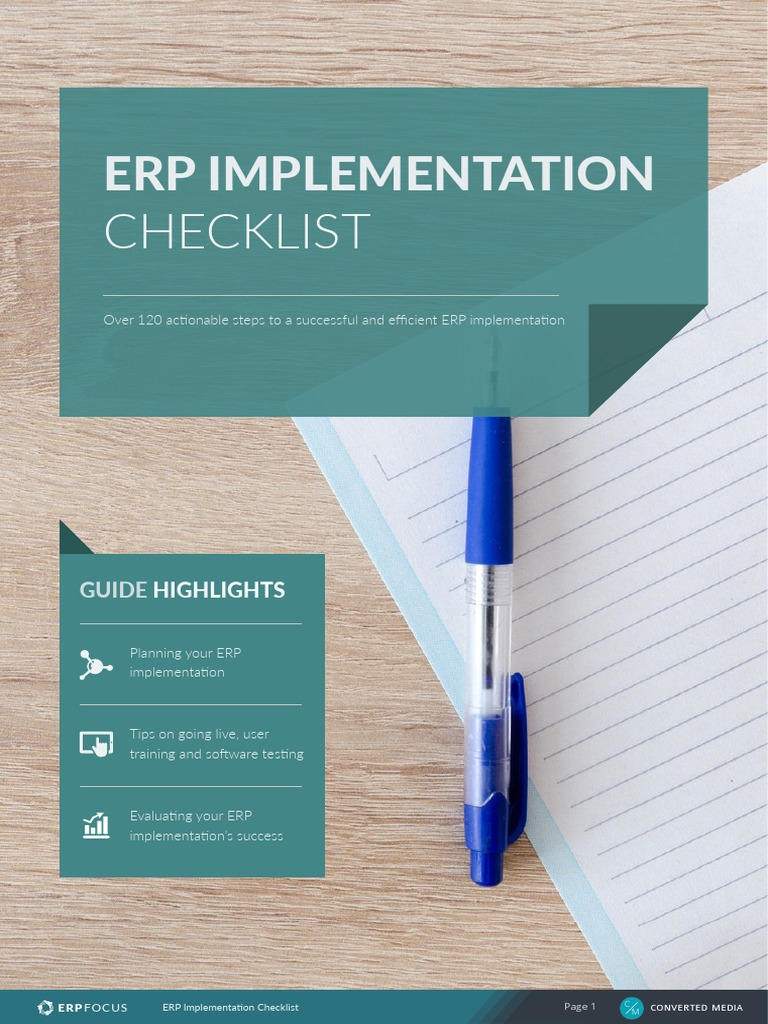 Erp Implementation Checklist PDF | PDF | Enterprise Resource Planning ...