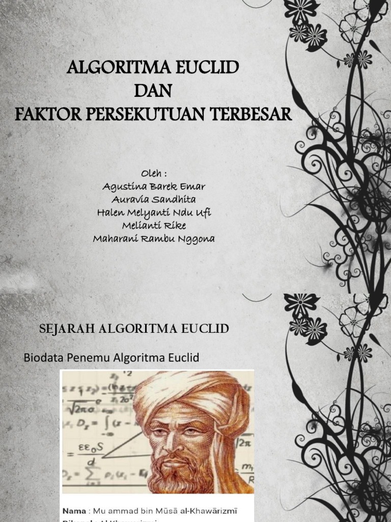 ALGORITMA EUCLID BNR | PDF