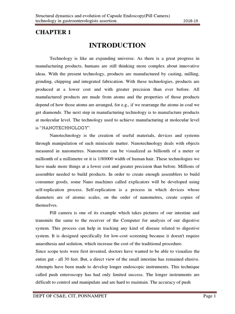 PILL Report | PDF | Endoscopy | Electrical Engineering