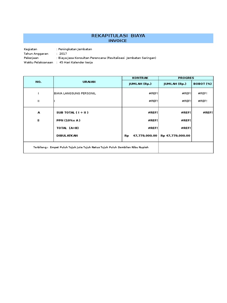 Invoice Listrik Pengawasan | PDF