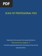 COA Scale of Charges for Architects | PDF | Architect