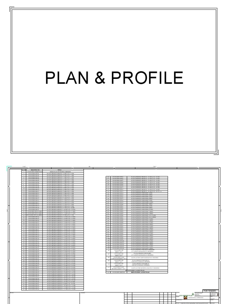 Annexure - I of Schedule - B - Part - 1 - Plan Profile Drawings PDF ...