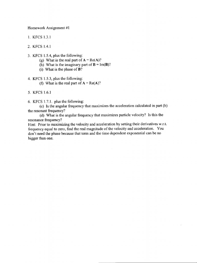 Fundamentals of Acoustics Kinsler Chapter 1 1 Problem Solutions PDF | PDF Fundamentals of Acoustics Kinsler Chapter 1 1 Problem Solutions PDF | PDF