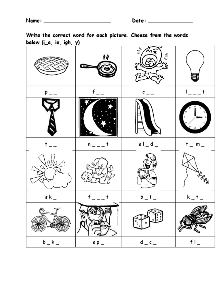 Phonics Word Sound Practice Worksheet | PDF | Language Arts & Discipline