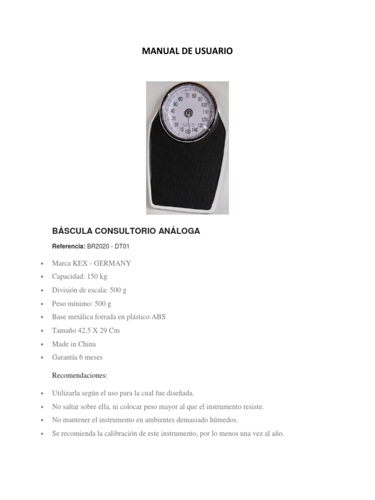 Bascula Kex Germany | PDF