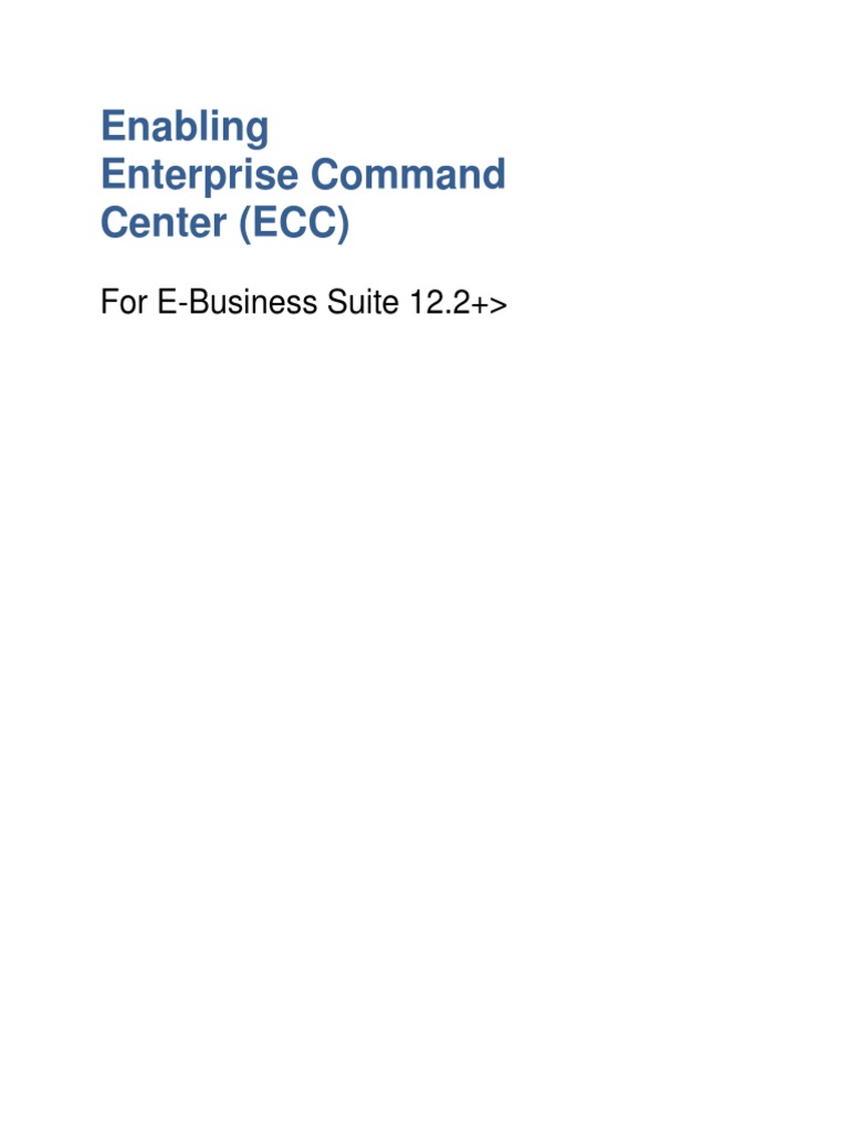 ECC For EBS | PDF | Oracle Database | Electronic Business