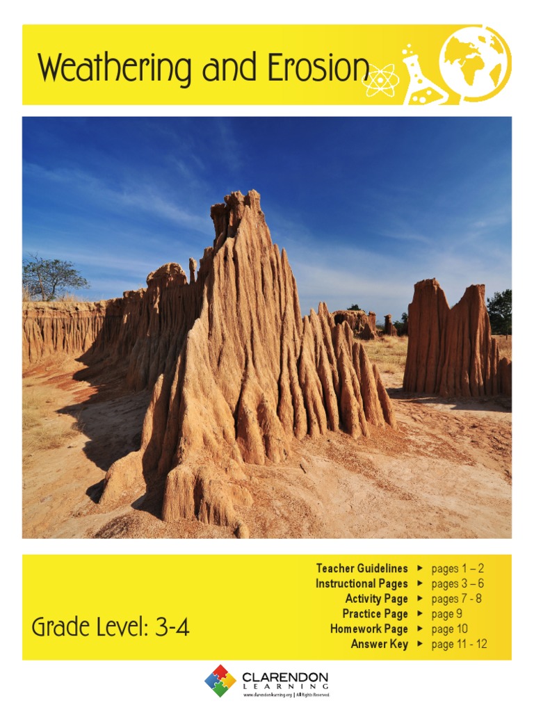 Weathering and Erosion: Grade Level: 3-4 | PDF | Weathering | Erosion