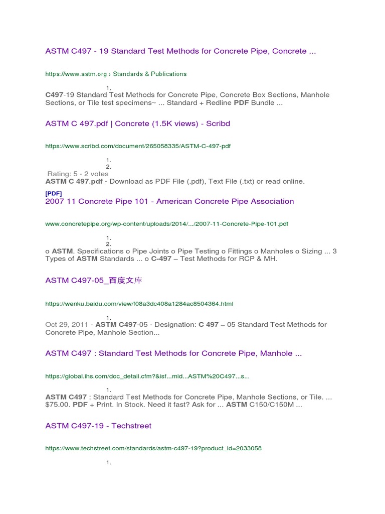Astm c497dsvsdvdv | Download Free PDF | Precast Concrete | Concrete