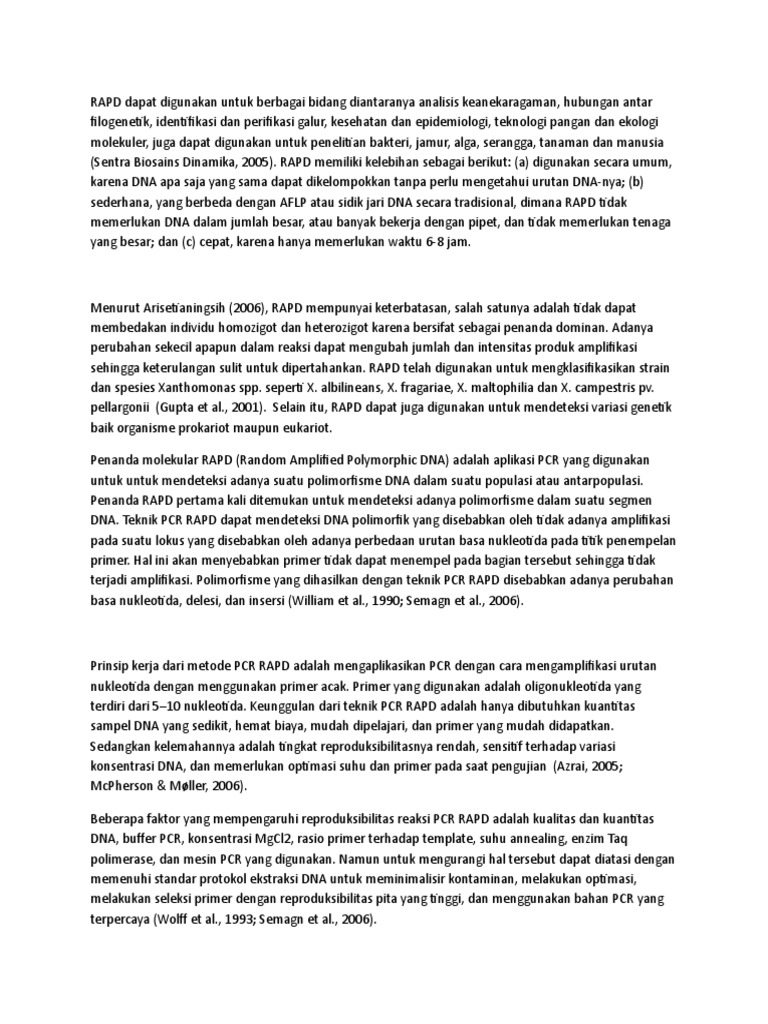 RAPD | PDF