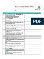 Form Checklist Pemeriksaan APAR | PDF
