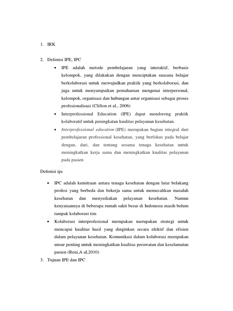 Lo Ipc Dan Ipe | PDF