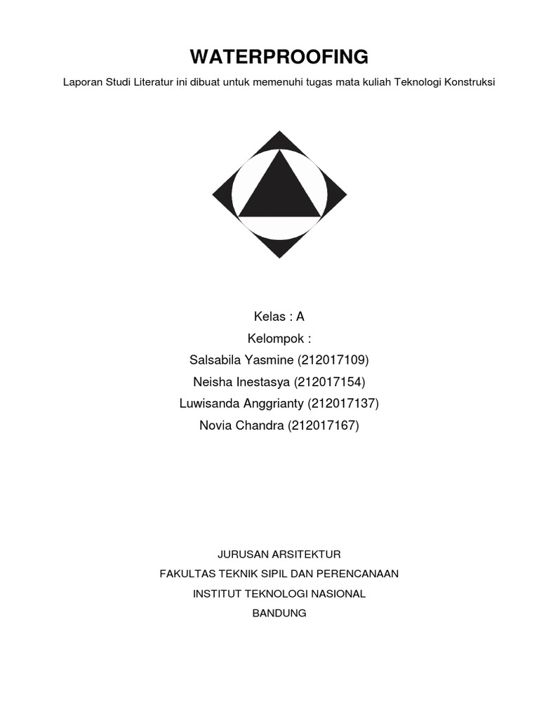 Panduan Pemasangan Waterproofing Bangunan | PDF