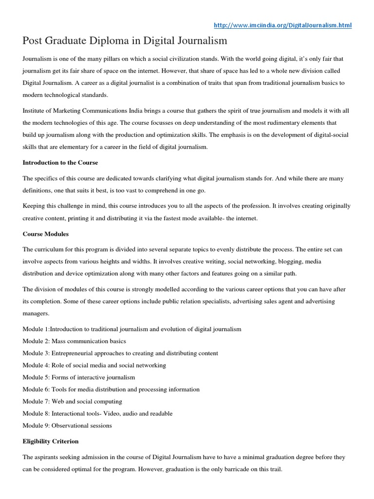 Digital Journalism | PDF | Journalism | Mass Media