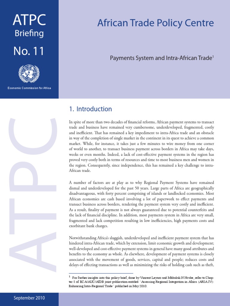 African Payment System | PDF | Payment System | Capacity Building