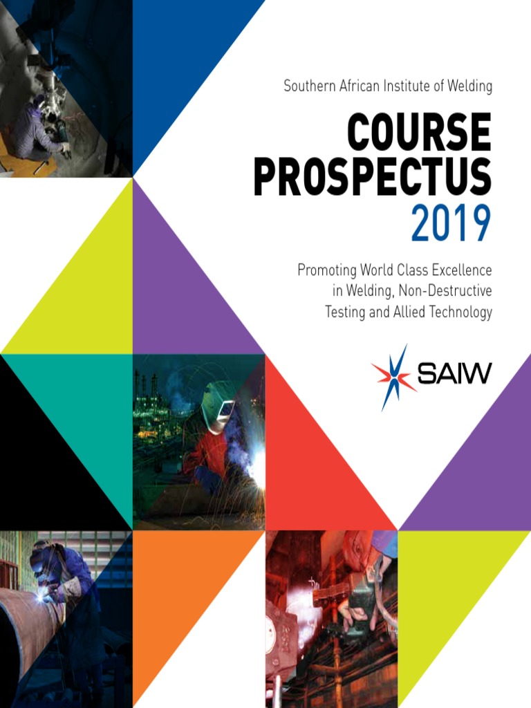 SAIW Course Prospectus 2019 PDF | PDF | Nondestructive Testing | Welding