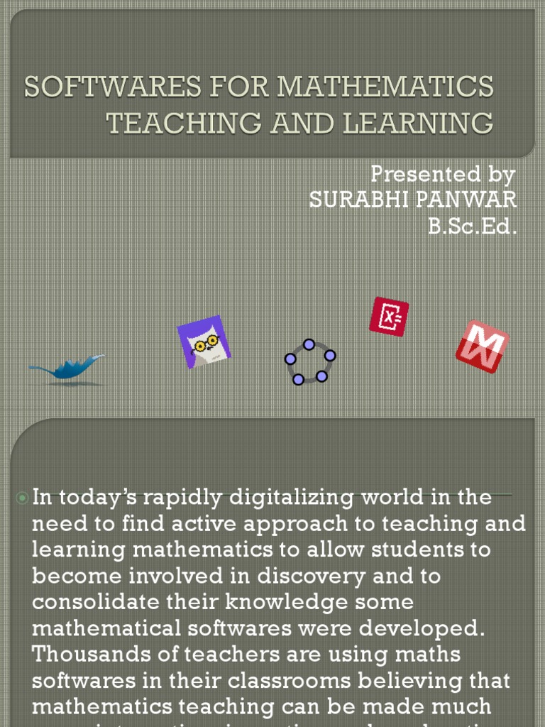 Softwares in Maths | PDF | Matlab | Teaching Mathematics