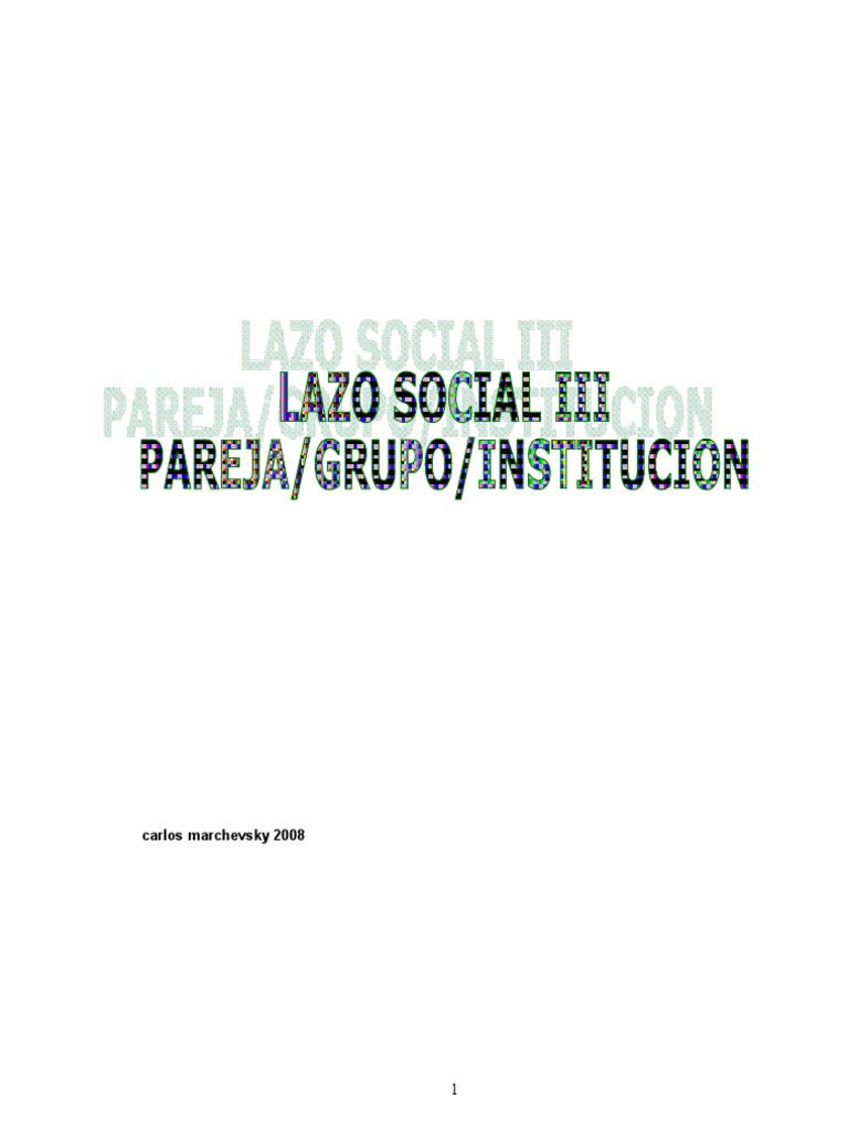 Lazo Social III | PDF | Trabajo Social | Familia