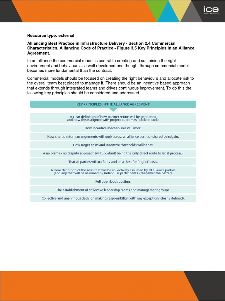 Commercial Model in Alliance Agreements | PDF