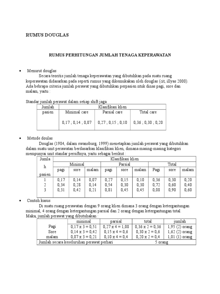 Rumus Douglas | PDF