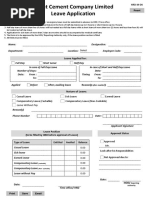 Casual Leave Performa | PDF