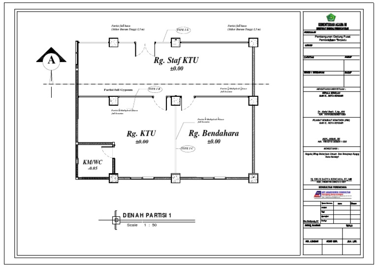 Denah Partisi 1 | PDF
