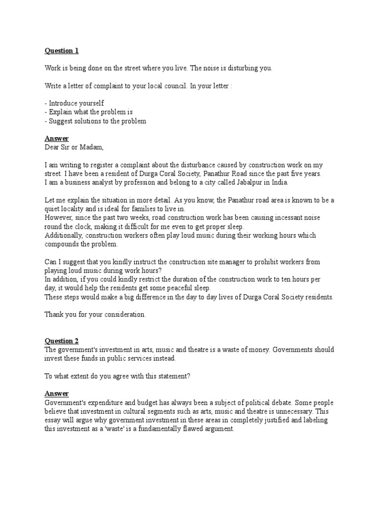 Ielts Writing Task 2 With Solution | PDF | Employment | Public Sphere