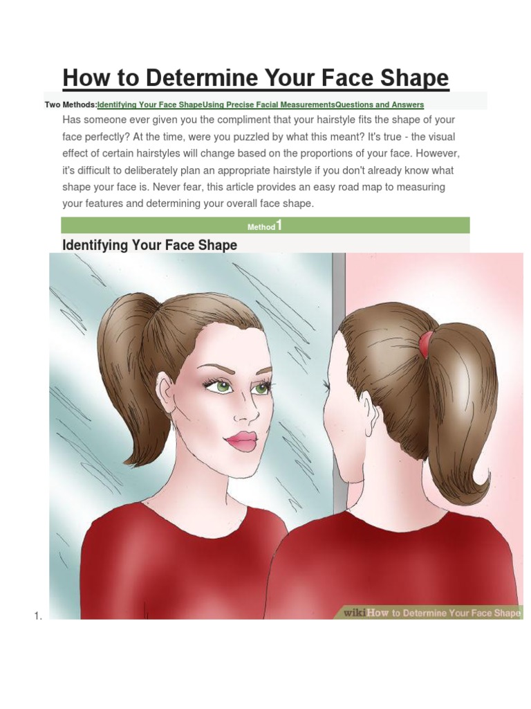 How To Determine Your Face Shape | PDF | Face | Rectangle