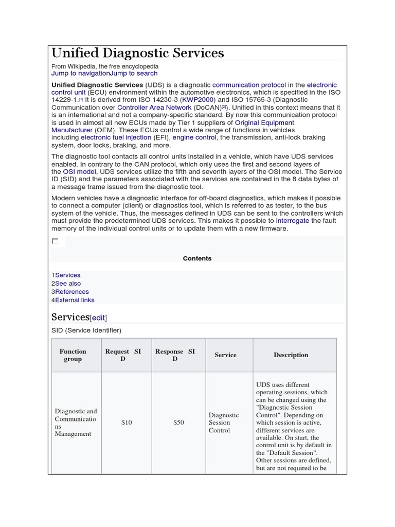 An Overview of the Unified Diagnostic Services Protocol and its Role in ...