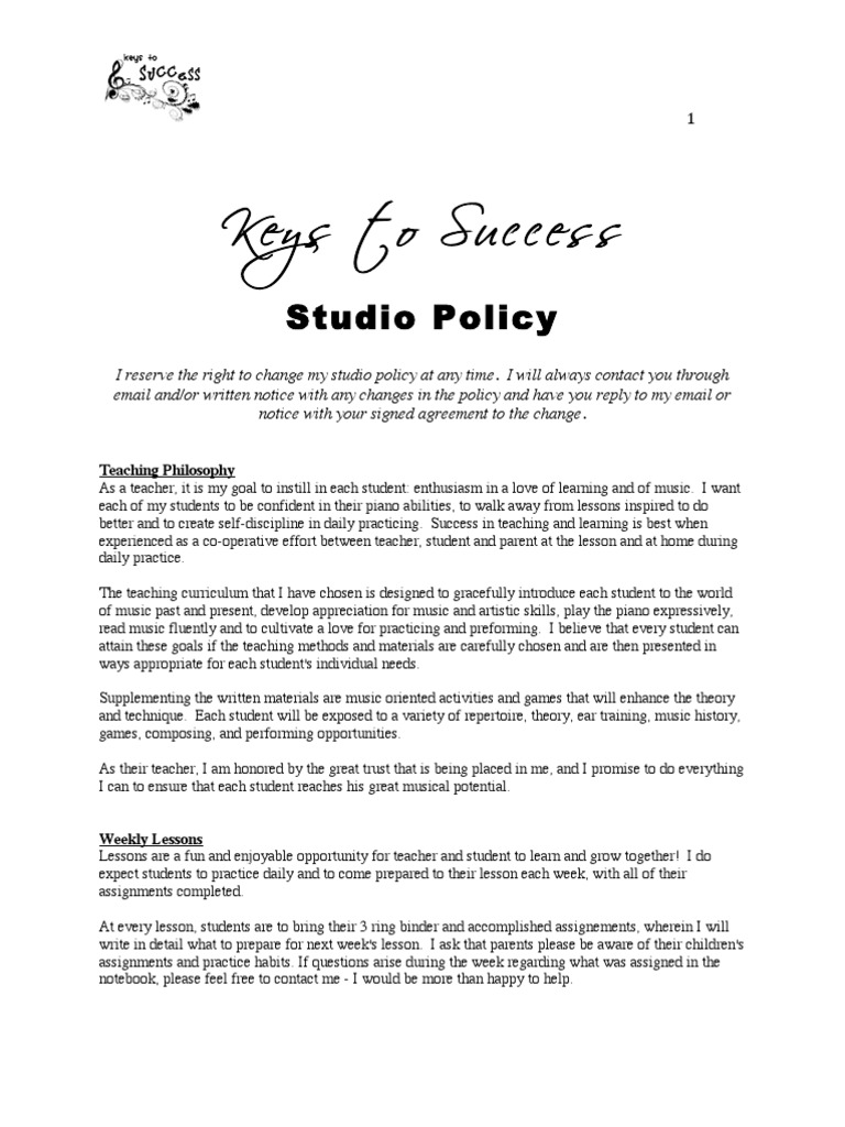 Study Policy 1/13 | PDF
