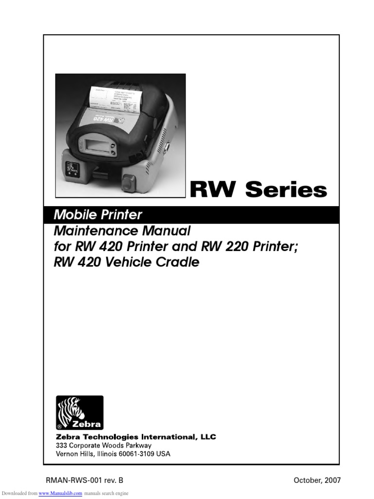 RW - 420 Manual de Servicio PDF | PDF | Electrostatic Discharge | Usb