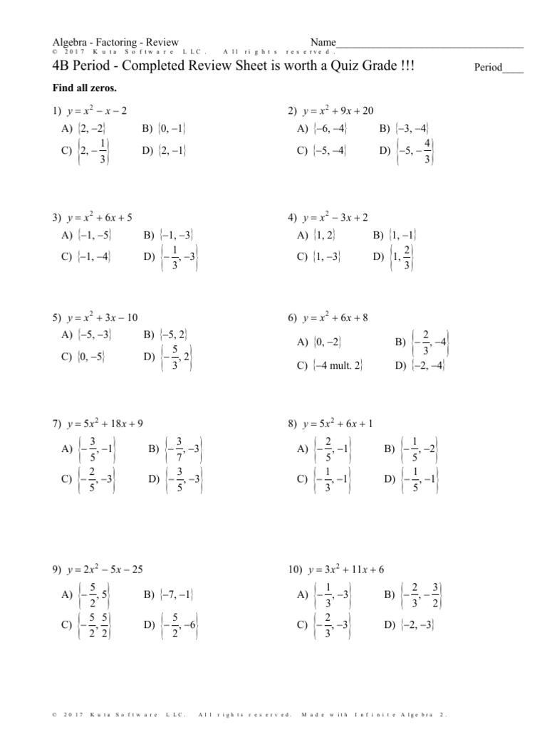 4B Period - Completed Review Sheet Is Worth A Quiz Grade !!! | PDF ...